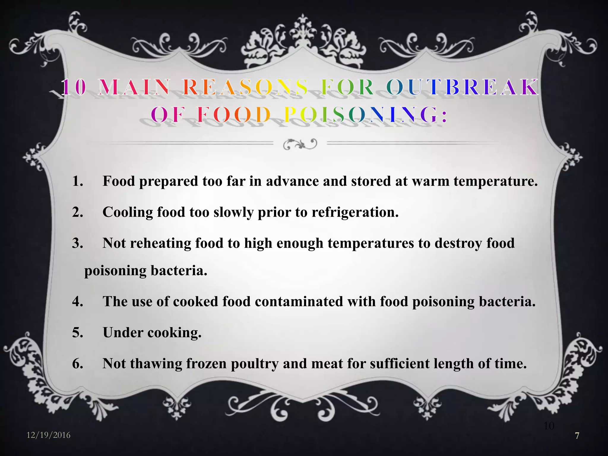 Food poisoning and poisonous foods | PPT