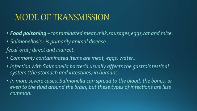 Food poisoning and salmonellosis | PPTX
