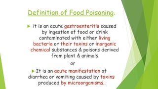 Food poisoning by supun janitha(BHMS.ug.) | PPTX