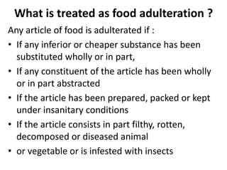 Food poisooning & adulteration a very important topic | PPTX