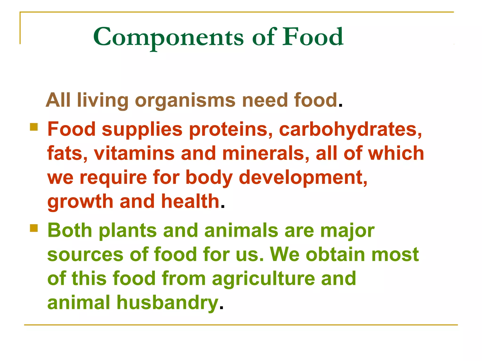 Food ppt | PPT