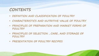 FoodPrep- POULTRY-1.pptxajdiemdidmdjdjdl | PPT