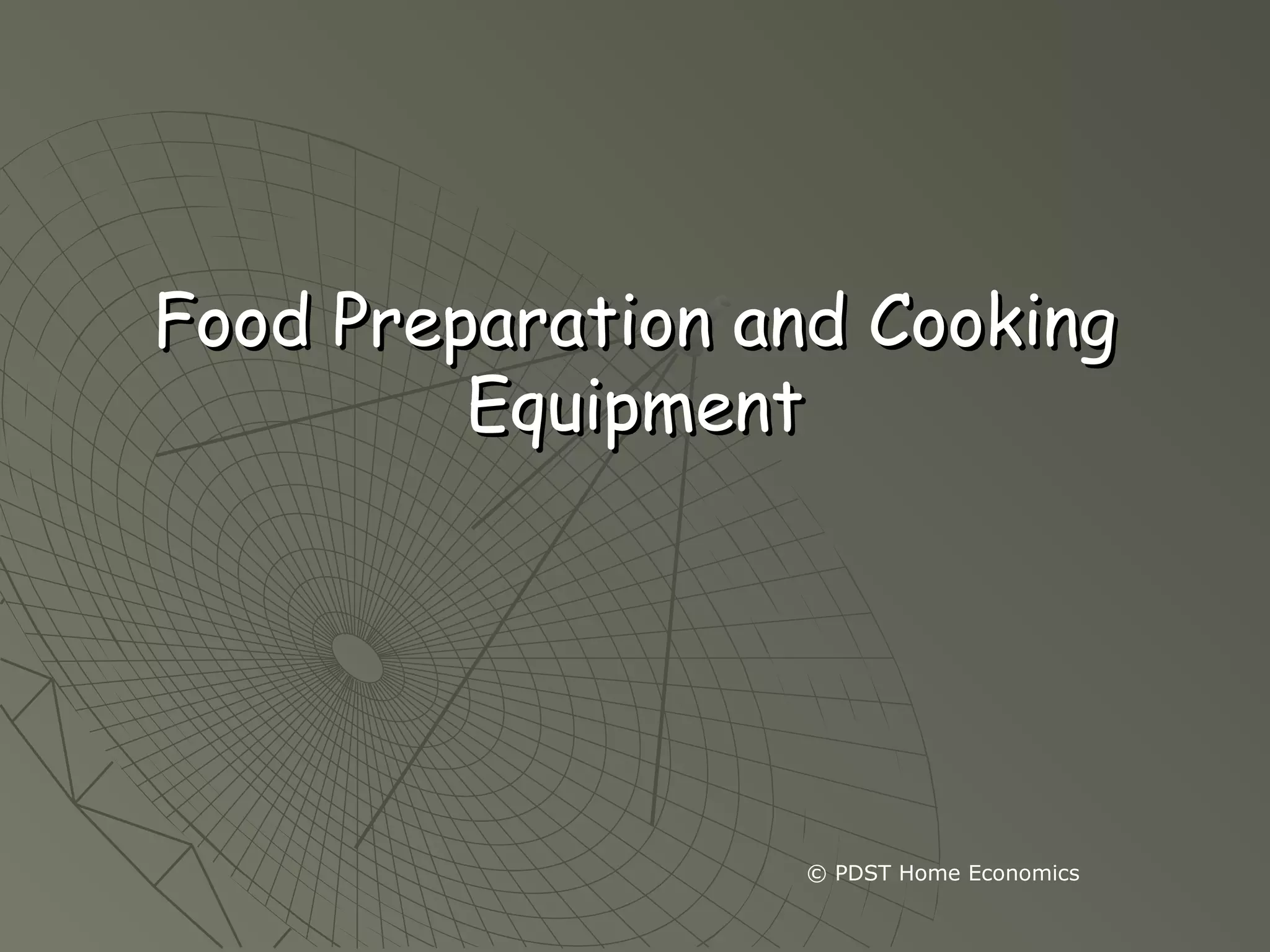 Food preparation and cooking equipment | PPT