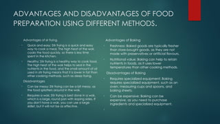 Food Preparation and safety cooking methods | PPTX