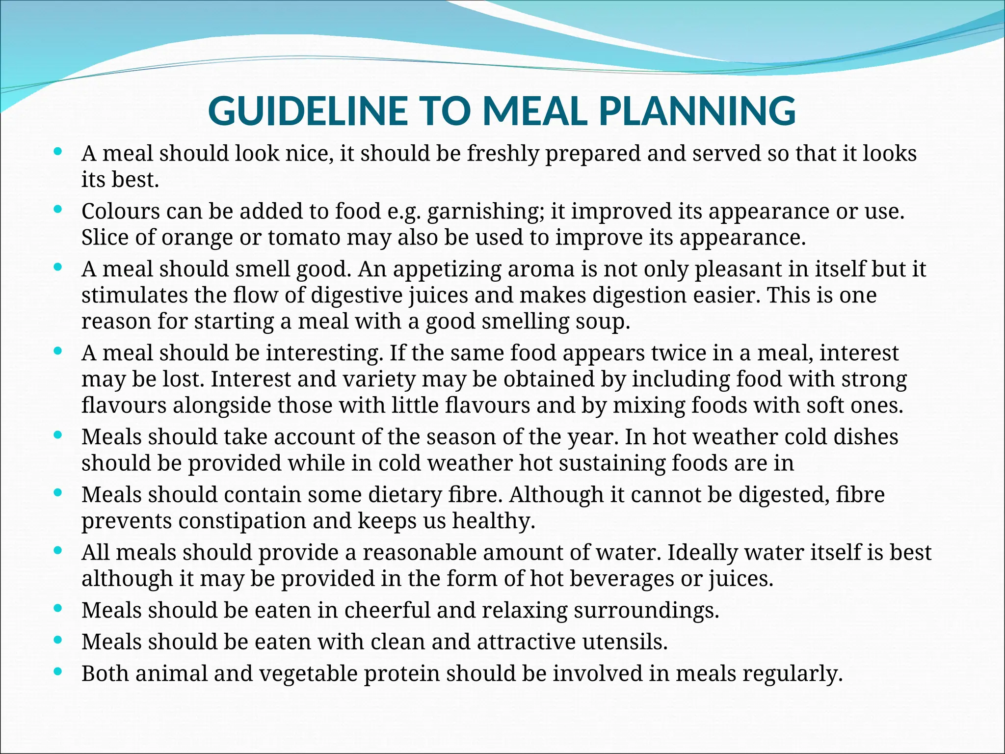 Food preparation and its management ppt for free | PPT