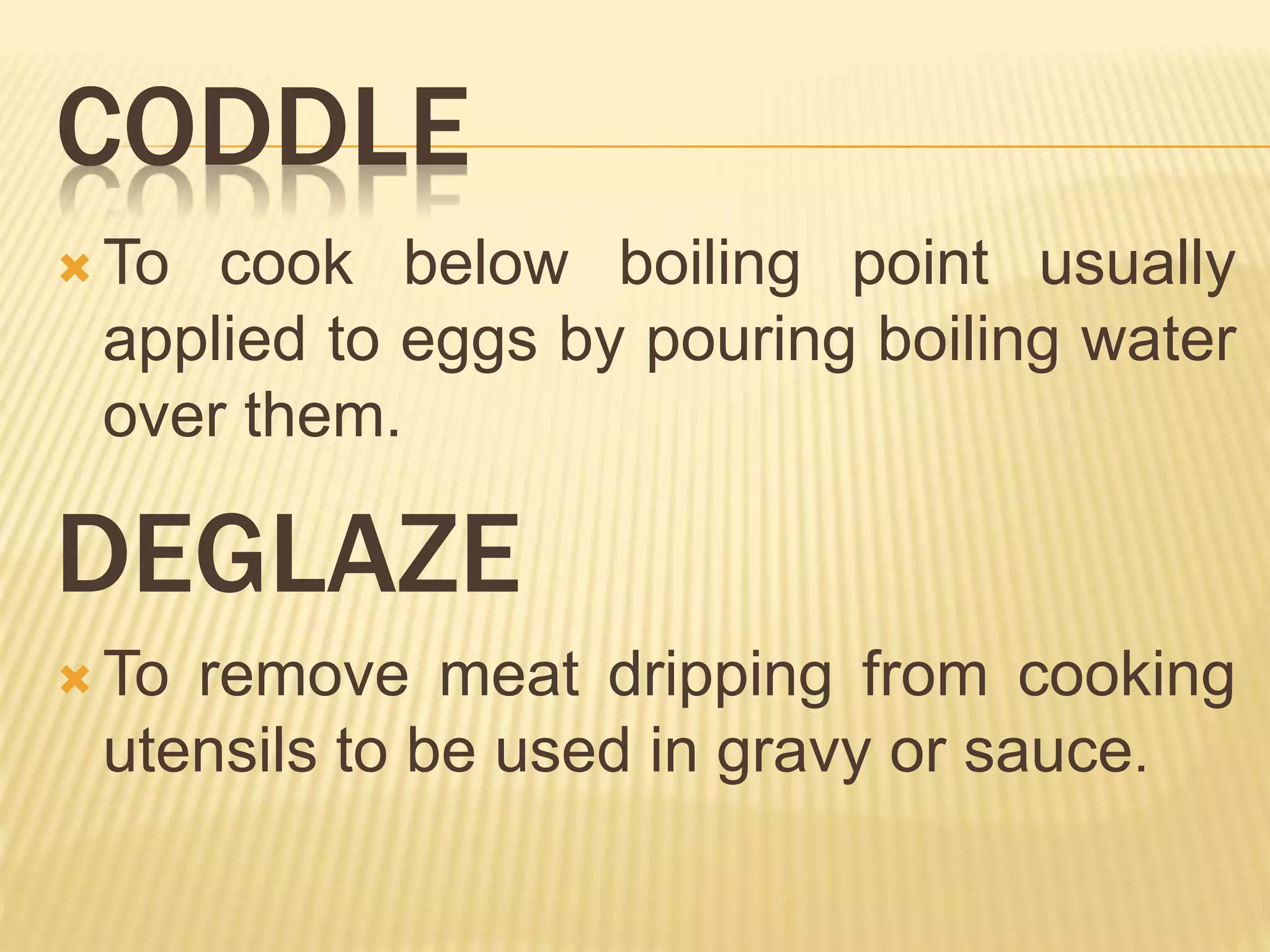 Food preparation terms | PPTX