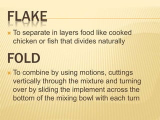 Food preparation terms | PPTX