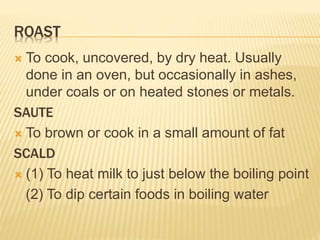 Food preparation terms | PPTX