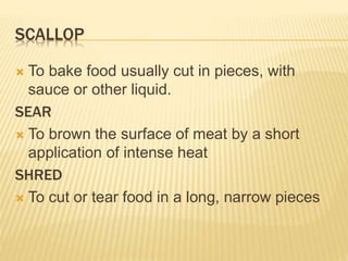 Food preparation terms | PPTX