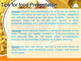 Food presentation | PPTX