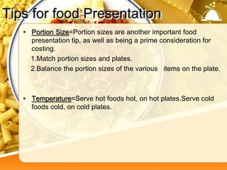 Food presentation | PPTX