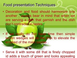 Food presentation | PPT