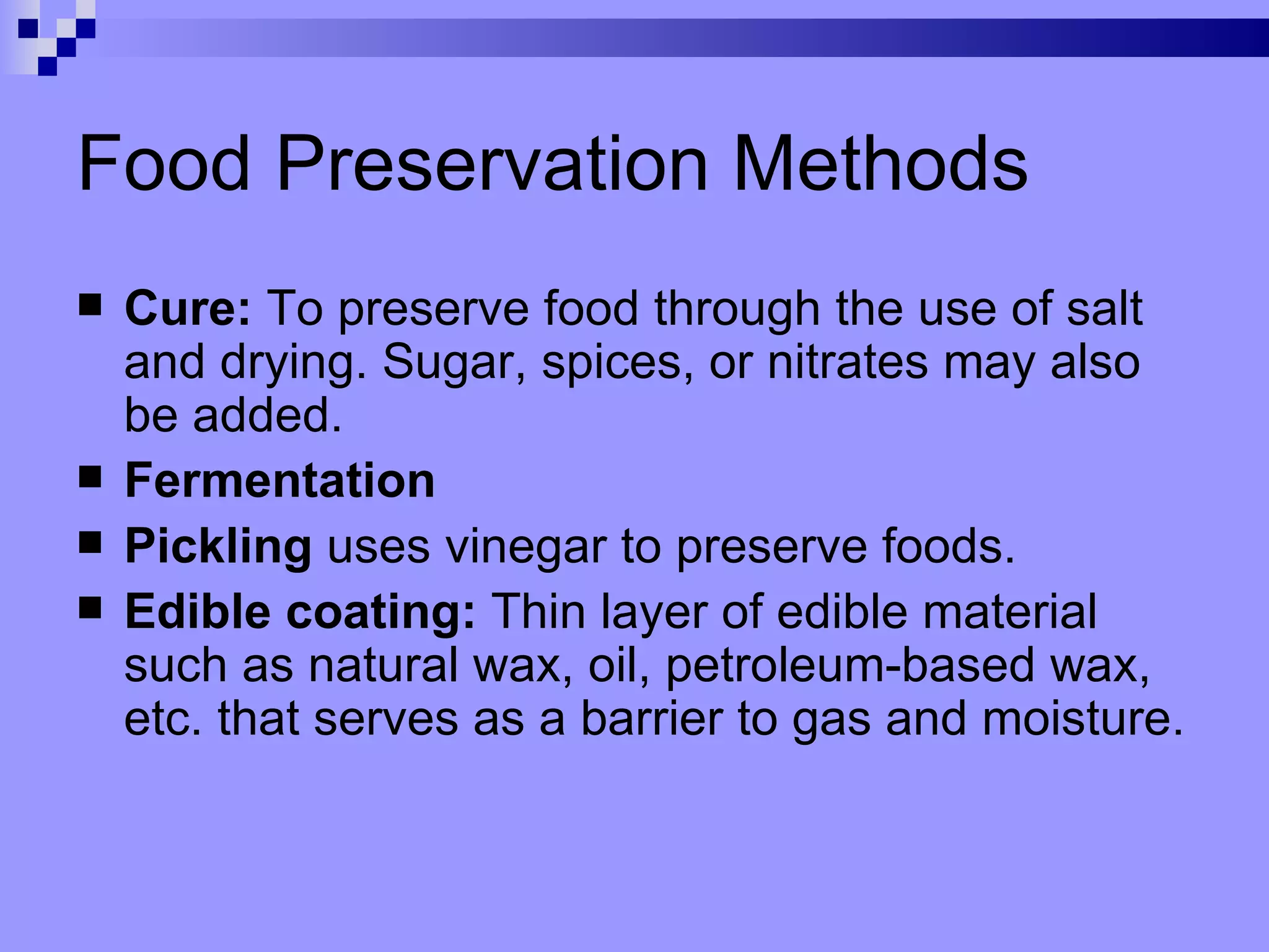 Food Preservation | PPT