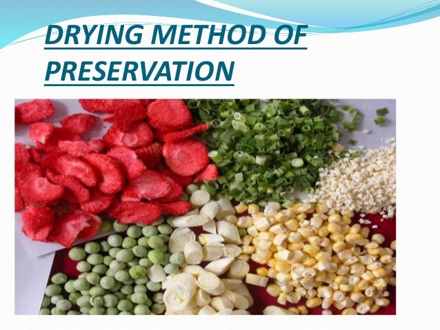 Drying Food Preservation