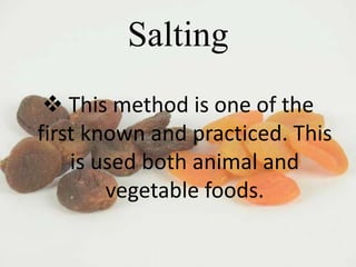 FOOD PRESERVATION.pptx | Cooking | Food & Drink