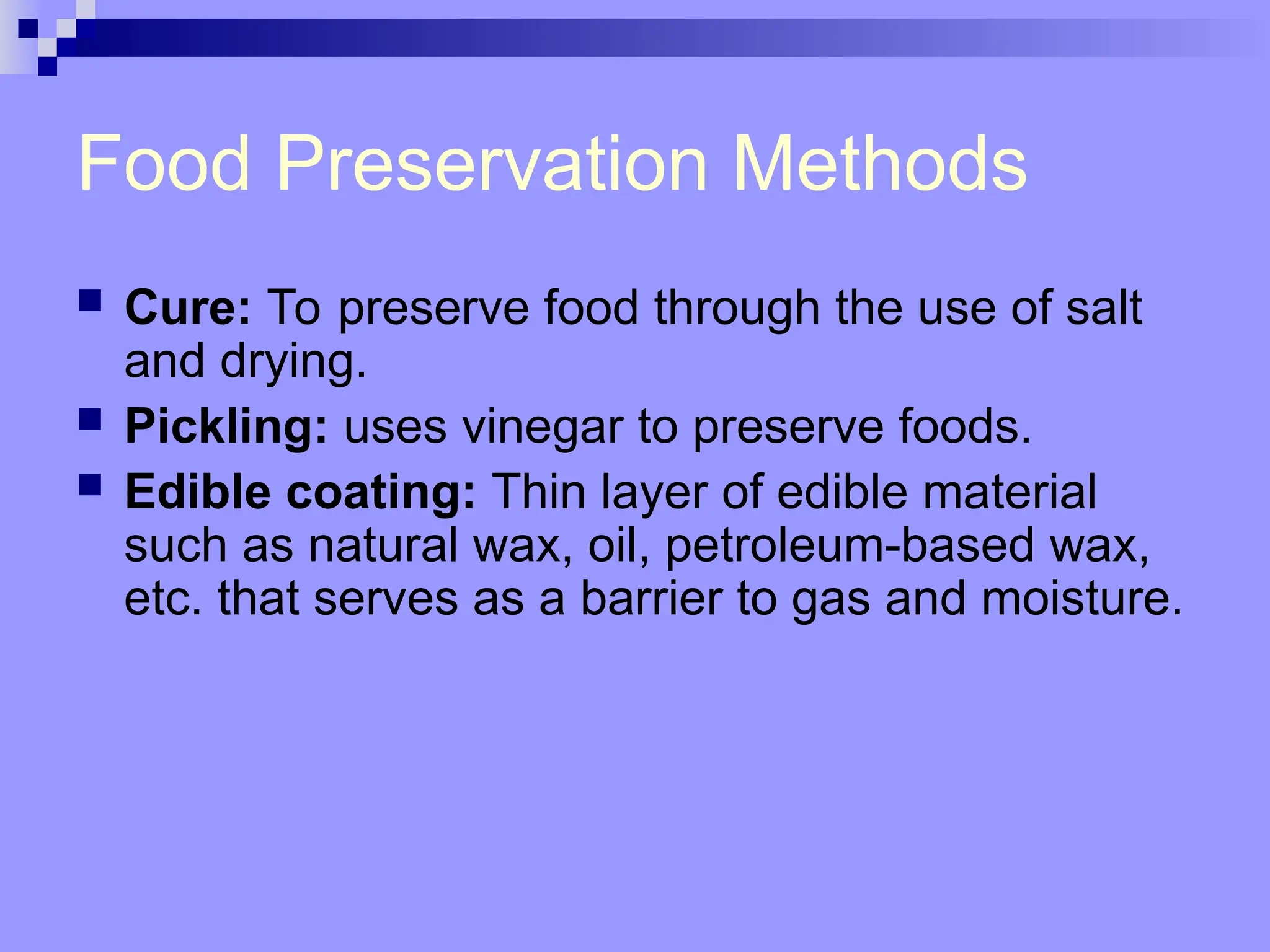 Food preservation by using traditional and modern methods | PPT