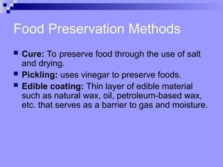 Food preservation by using traditional and modern methods | PPT