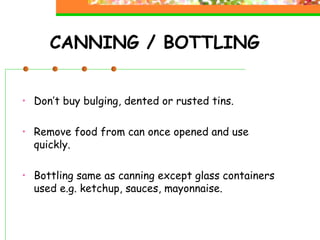 Food preservation commercial | PPT