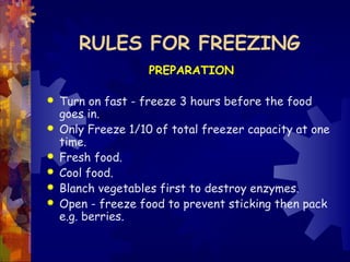 Food preservation freezing | PPT