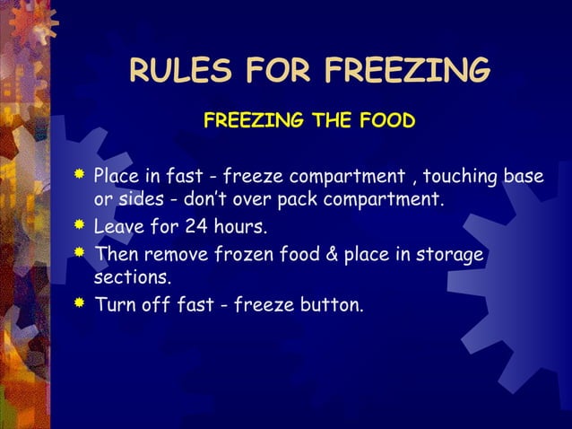 Food preservation freezing | PPT