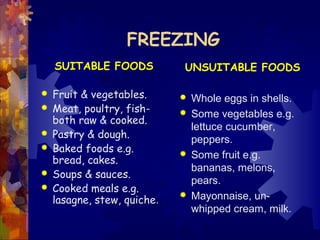 Food preservation freezing | PPT