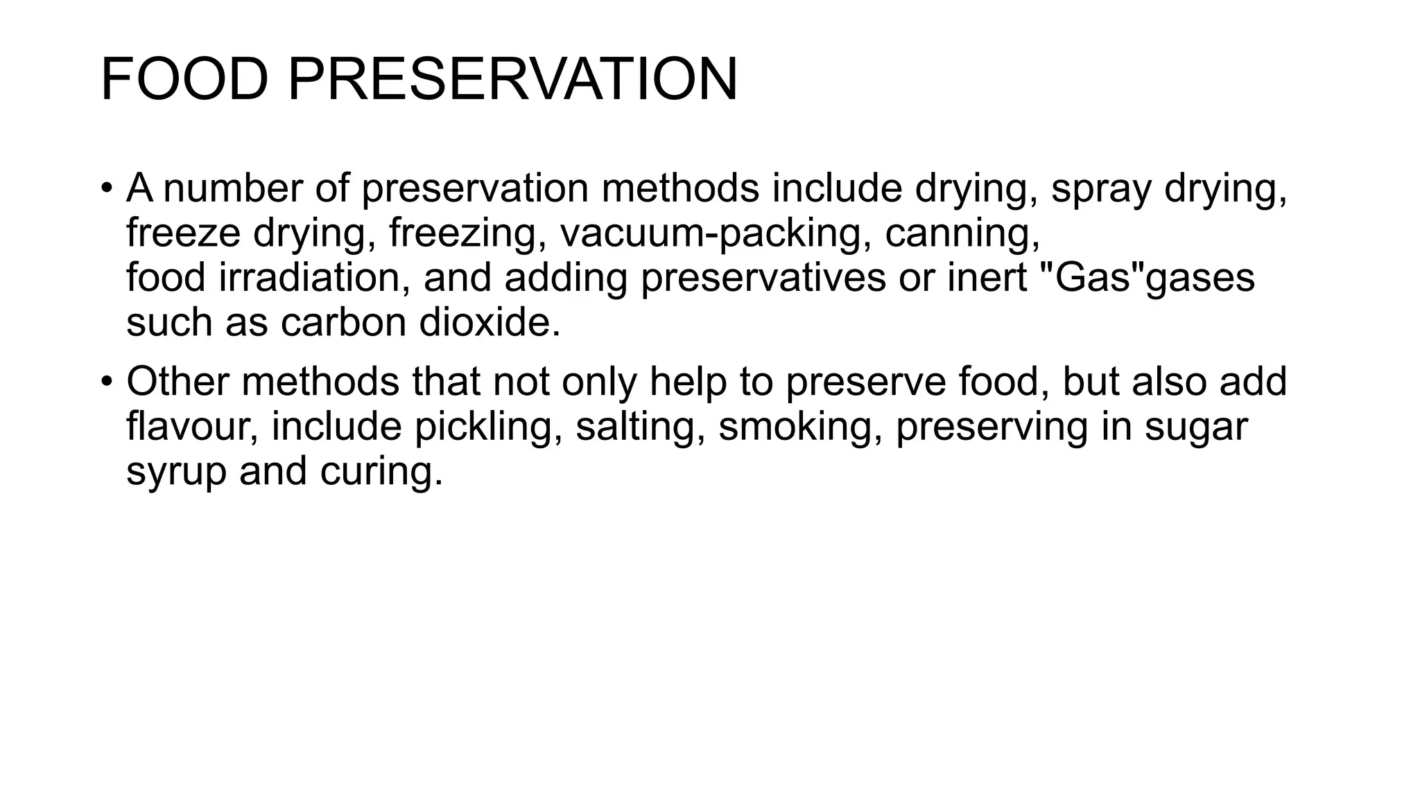 Food preservation and storage | PPTX