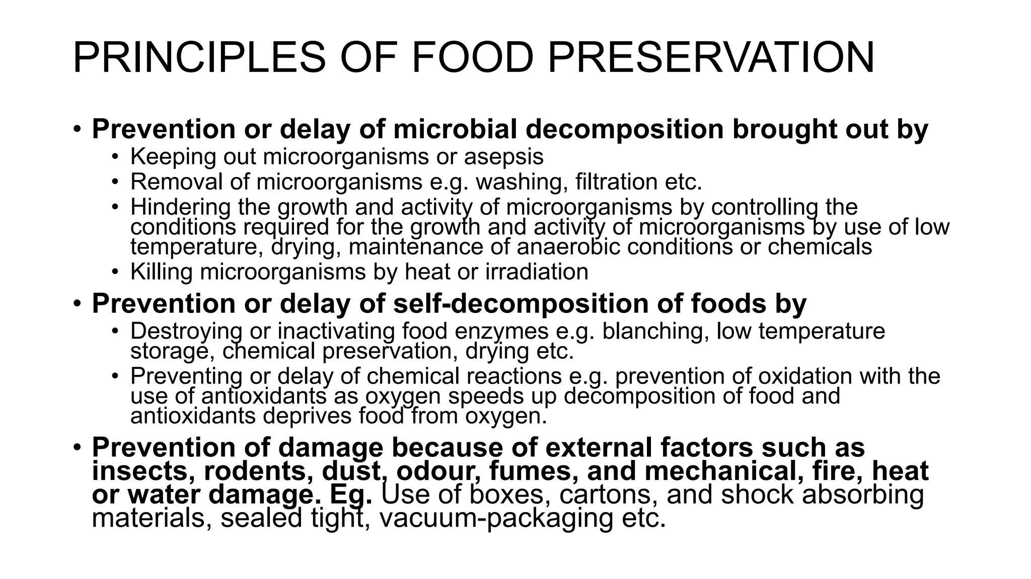 Food preservation and storage | PPTX