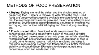 Food preservation and storage | PPTX