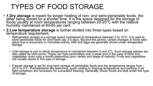 Food preservation and storage | PPTX | Healthy Cooking and Eating ...