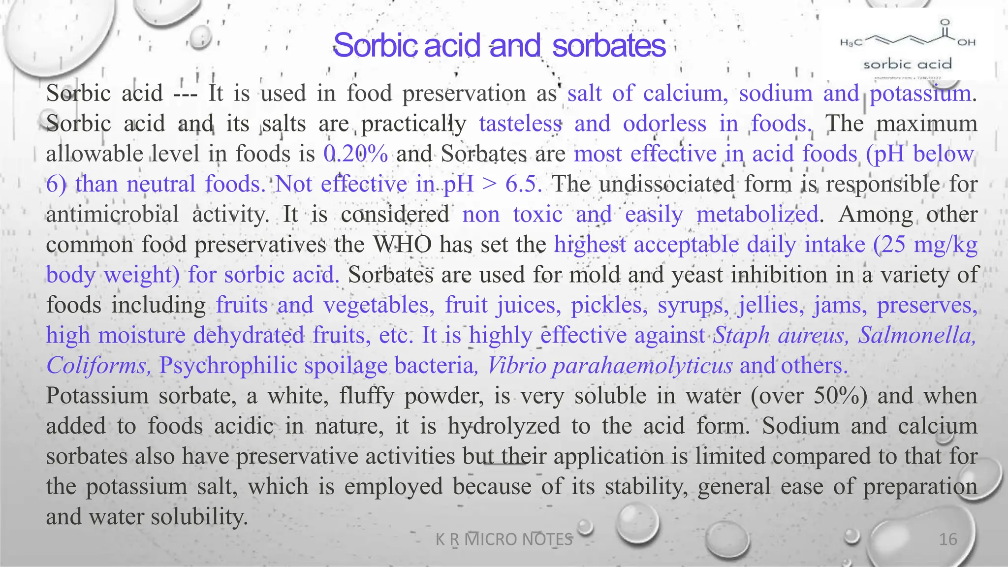 Food preservation by chemicals .pptx | Chemistry | Science