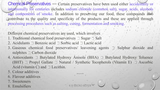 Food preservation by chemicals .pptx