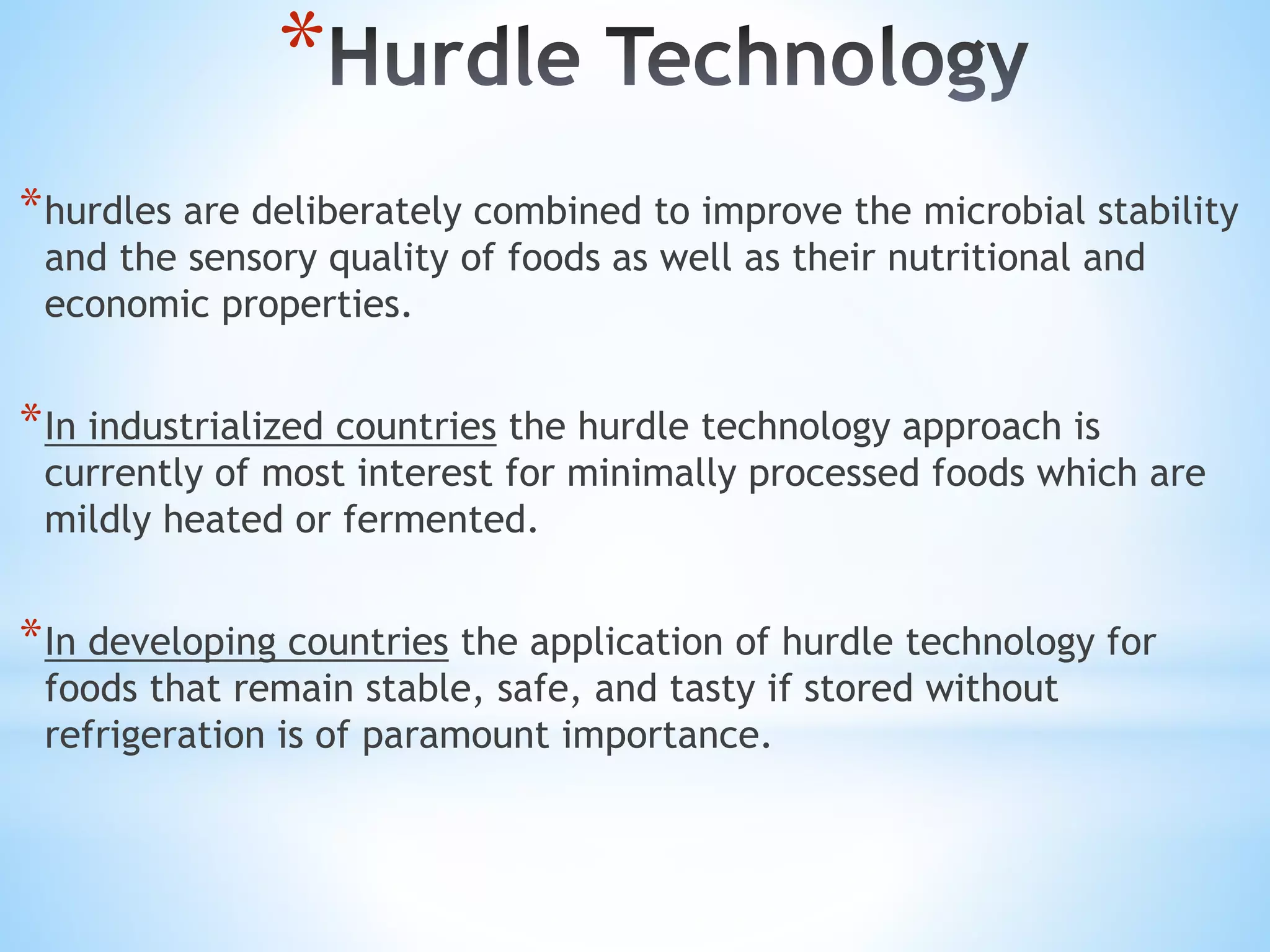 Food preservation by hurdle technology | PPTX