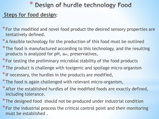 Food preservation by hurdle technology | PPTX