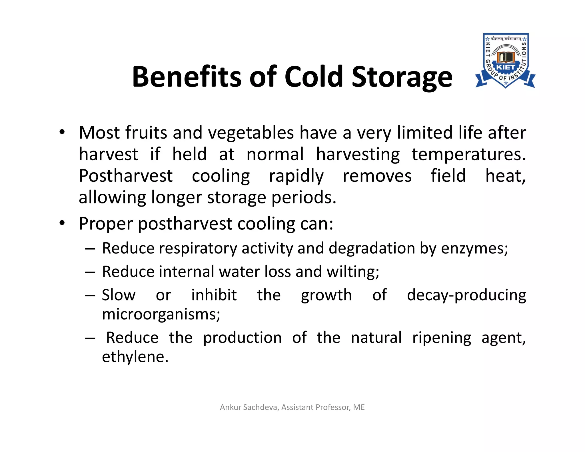 Food Preservation, Cold storage and Refrigerators.pdf