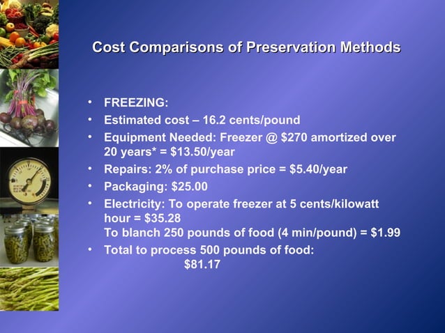Food Preservation presentation Just Folks | PPT