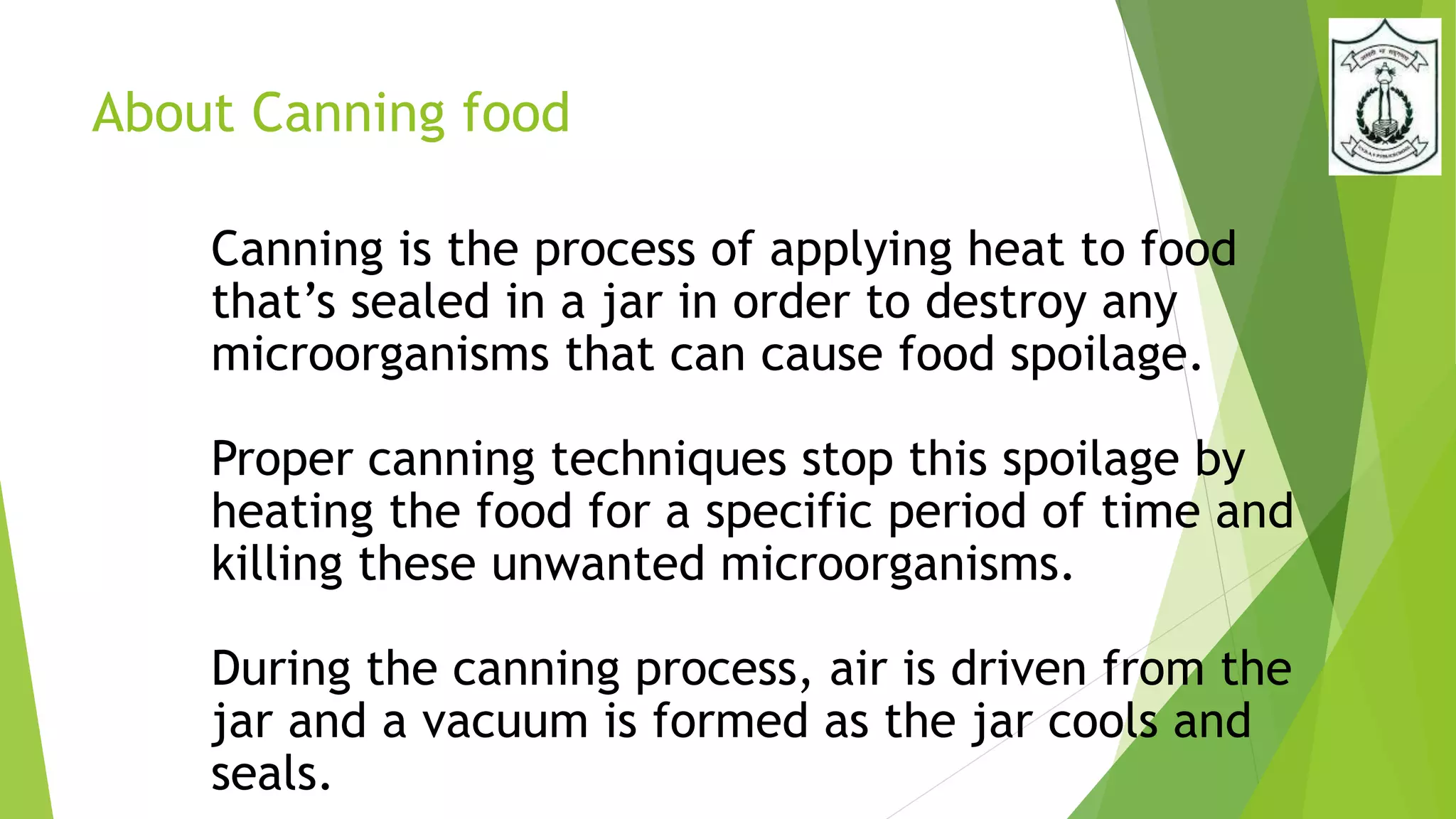 Food preservation methods | PPTX