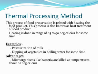 Food preservation techniques | PPTX