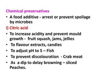 FOOD PRESERVATION TECHNIQUES SMG | PPTX