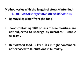 FOOD PRESERVATION TECHNIQUES SMG | PPTX
