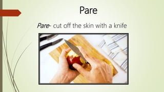 Food Preservation Terms | PPTX | Cooking | Food & Drink