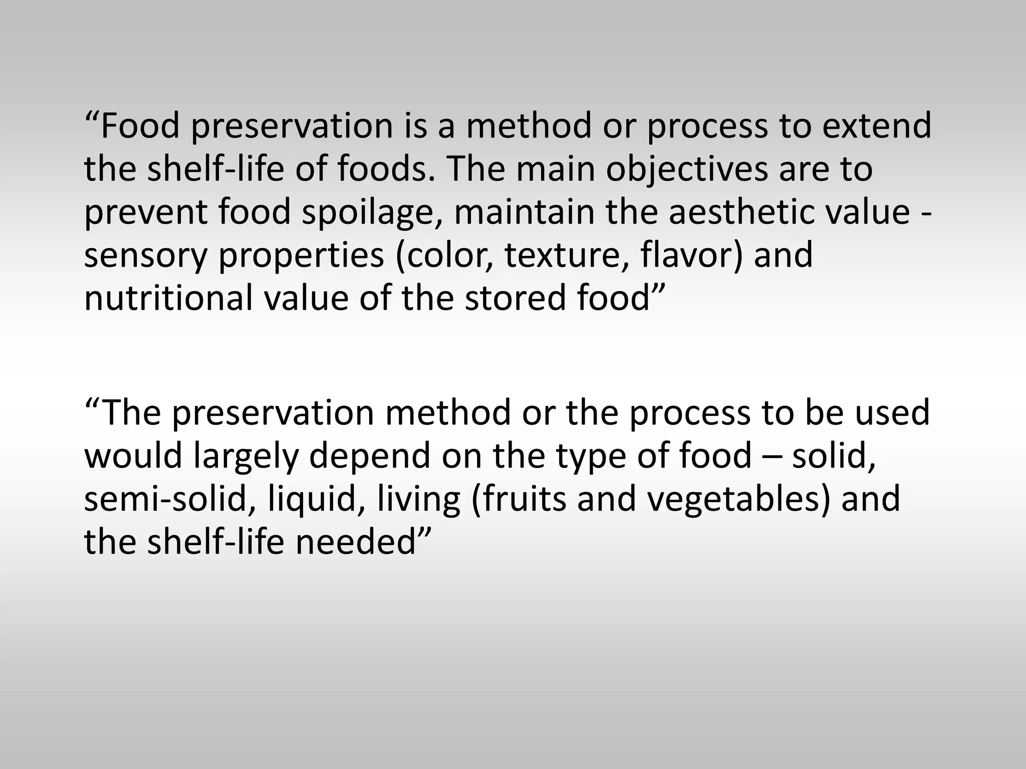 Food preservation time line 1.1 | PPTX