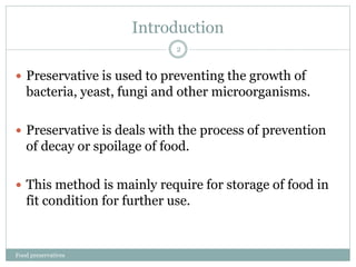 Food preservatives | PPTX
