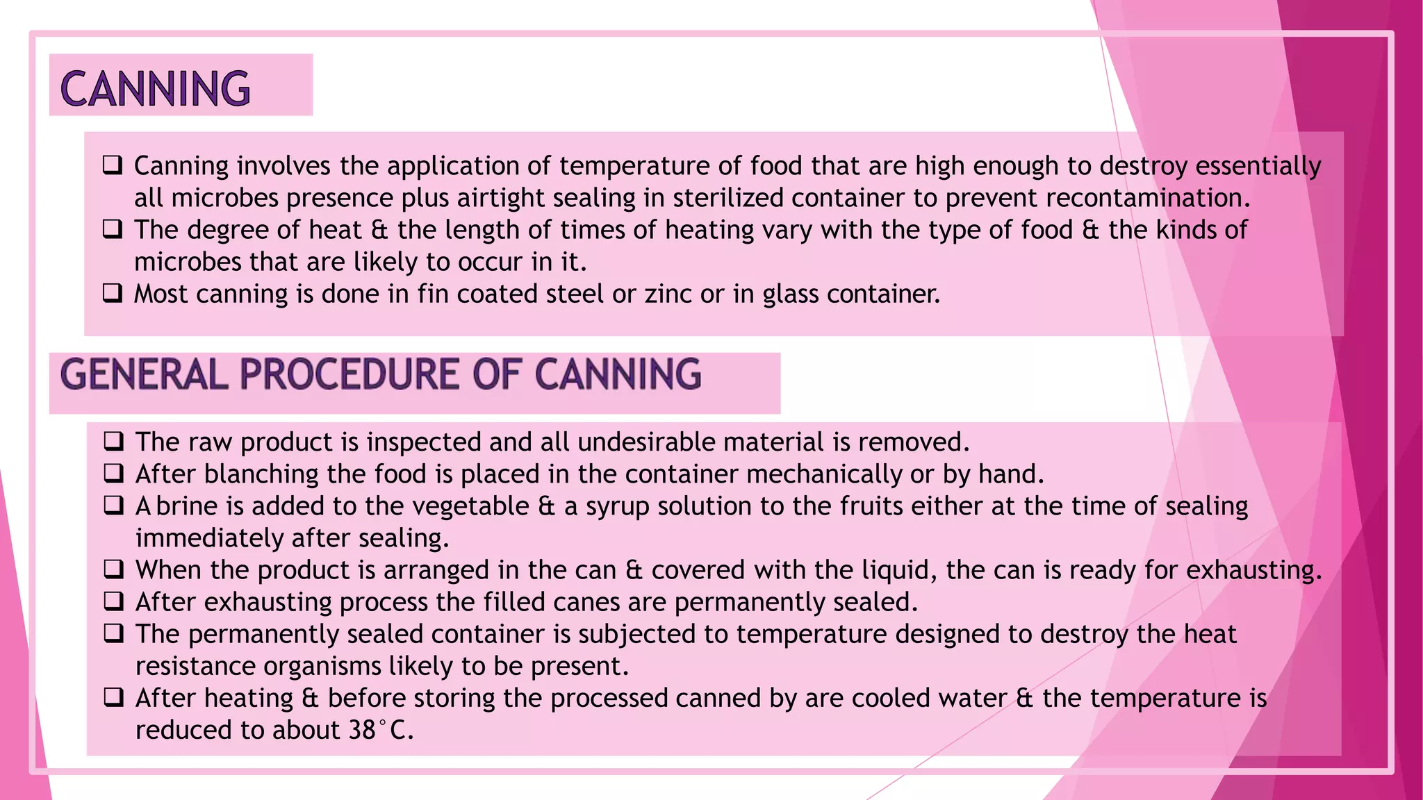 Basic Principle and technique of food preservation | PPTX