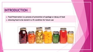 Basic Principle and technique of food preservation | PPTX