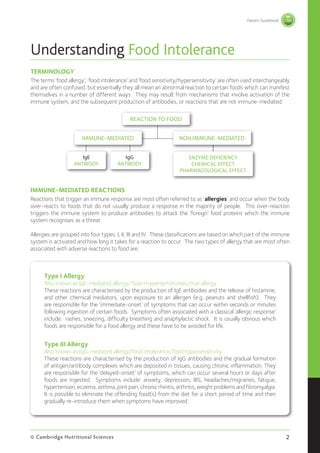 Food Intolerance Guide | PDF