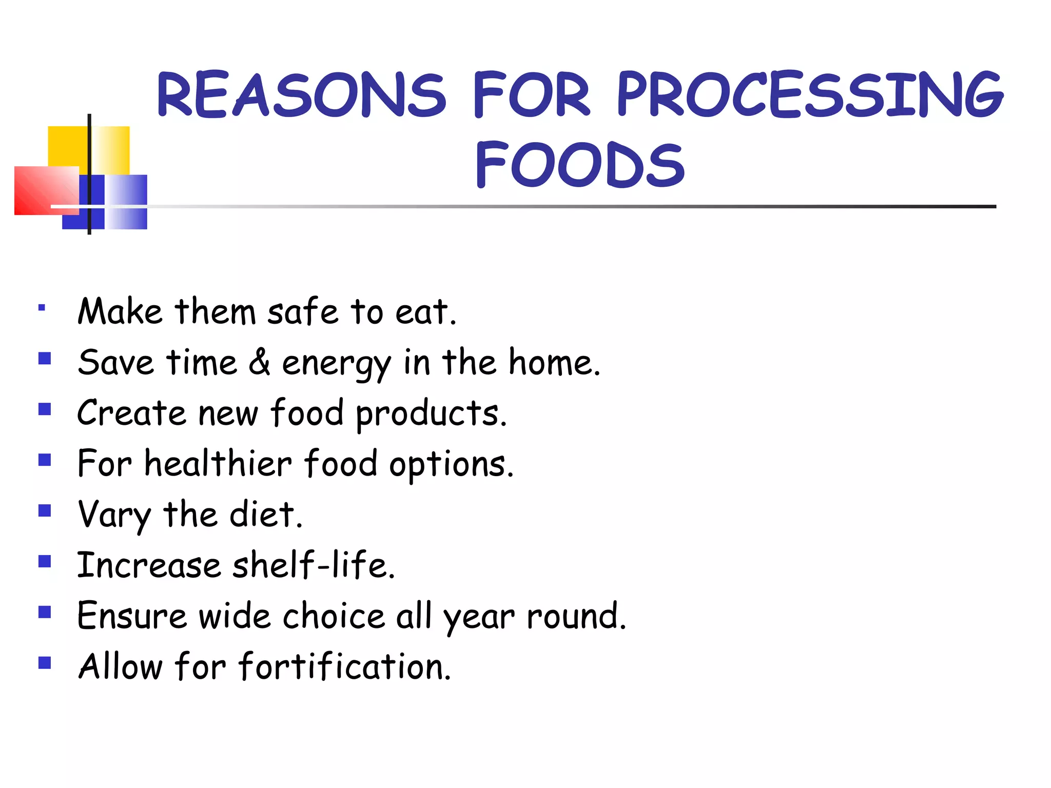 Food processing | PPT