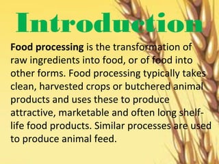 Food processing | PPT