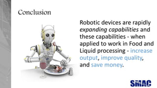 SMAC Food Processing Applications | PPT