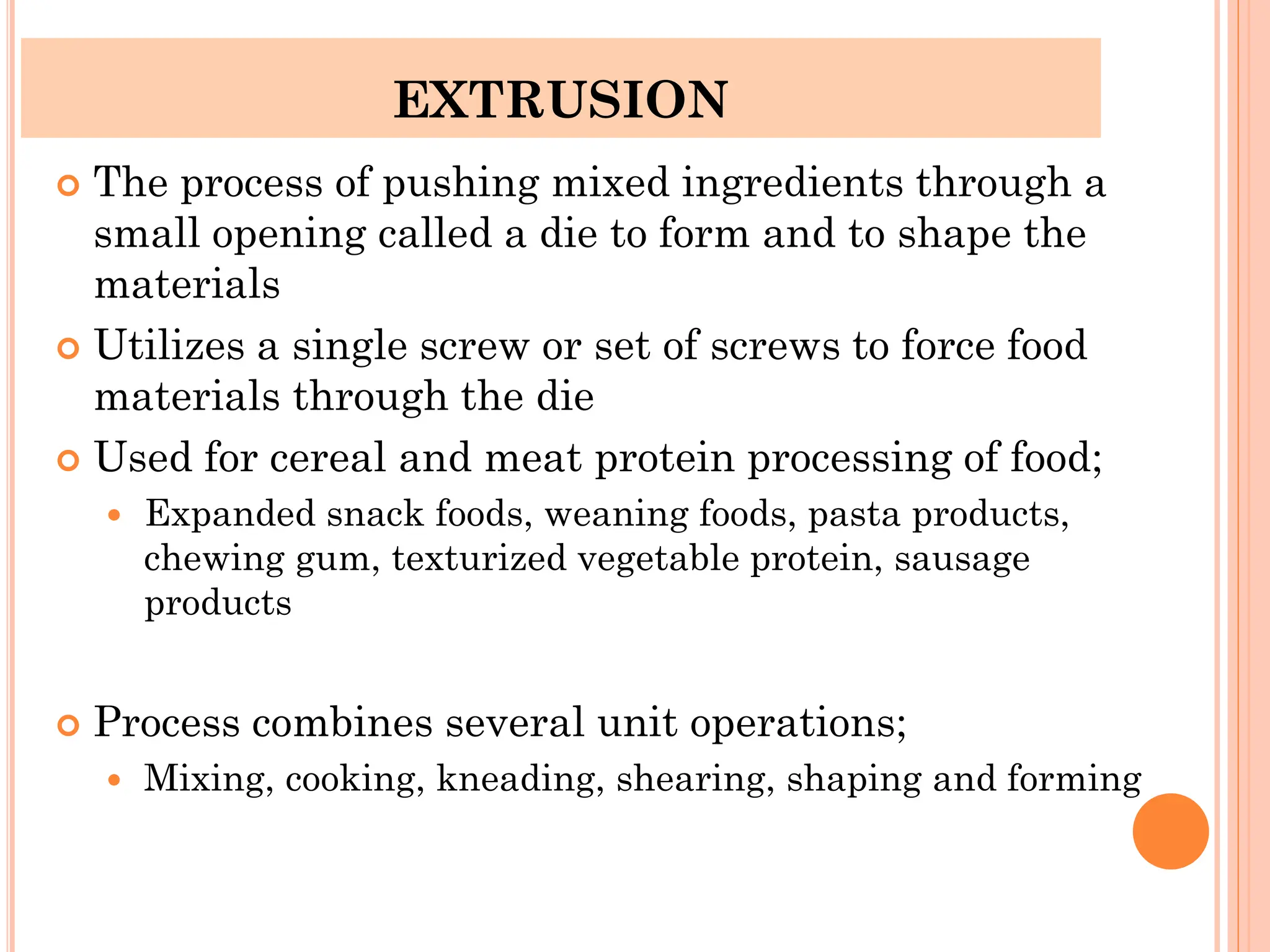 Food Processing and preservation 4- Extrusion.pdf | Desserts and Baking ...