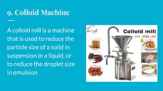 Food processing and preservation equipments | PDF